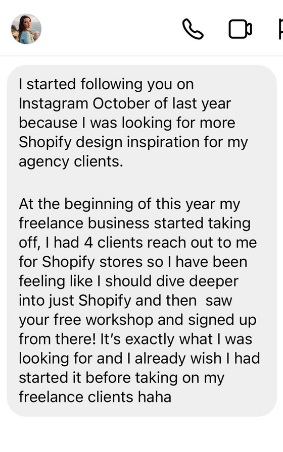 Free Shopify Training for Designers