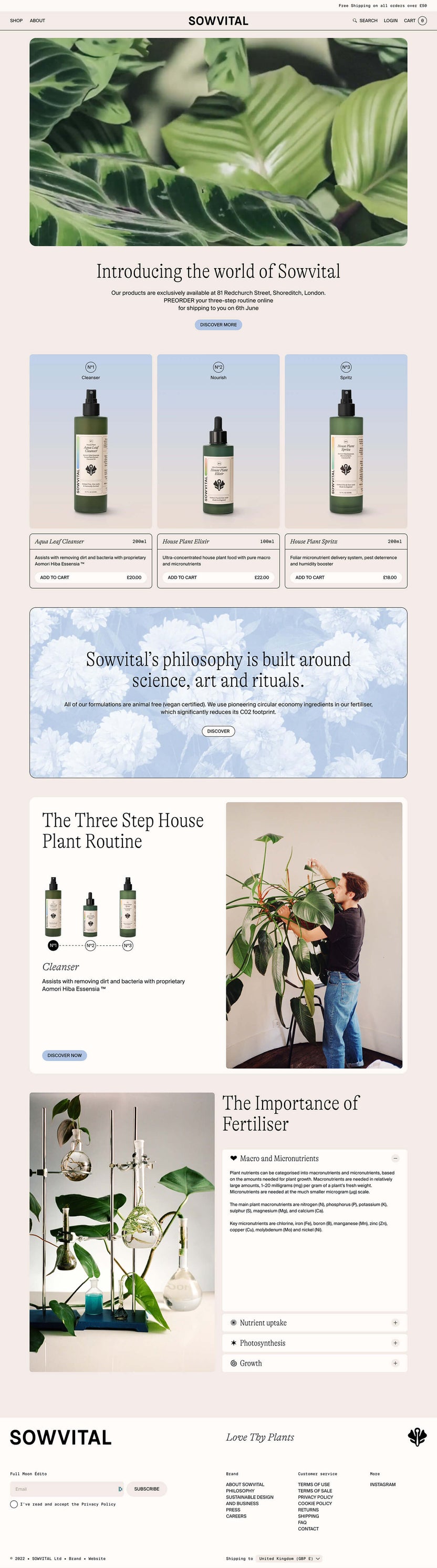 Shopify Website Design Inspiration - Sowvital – Luna Templates