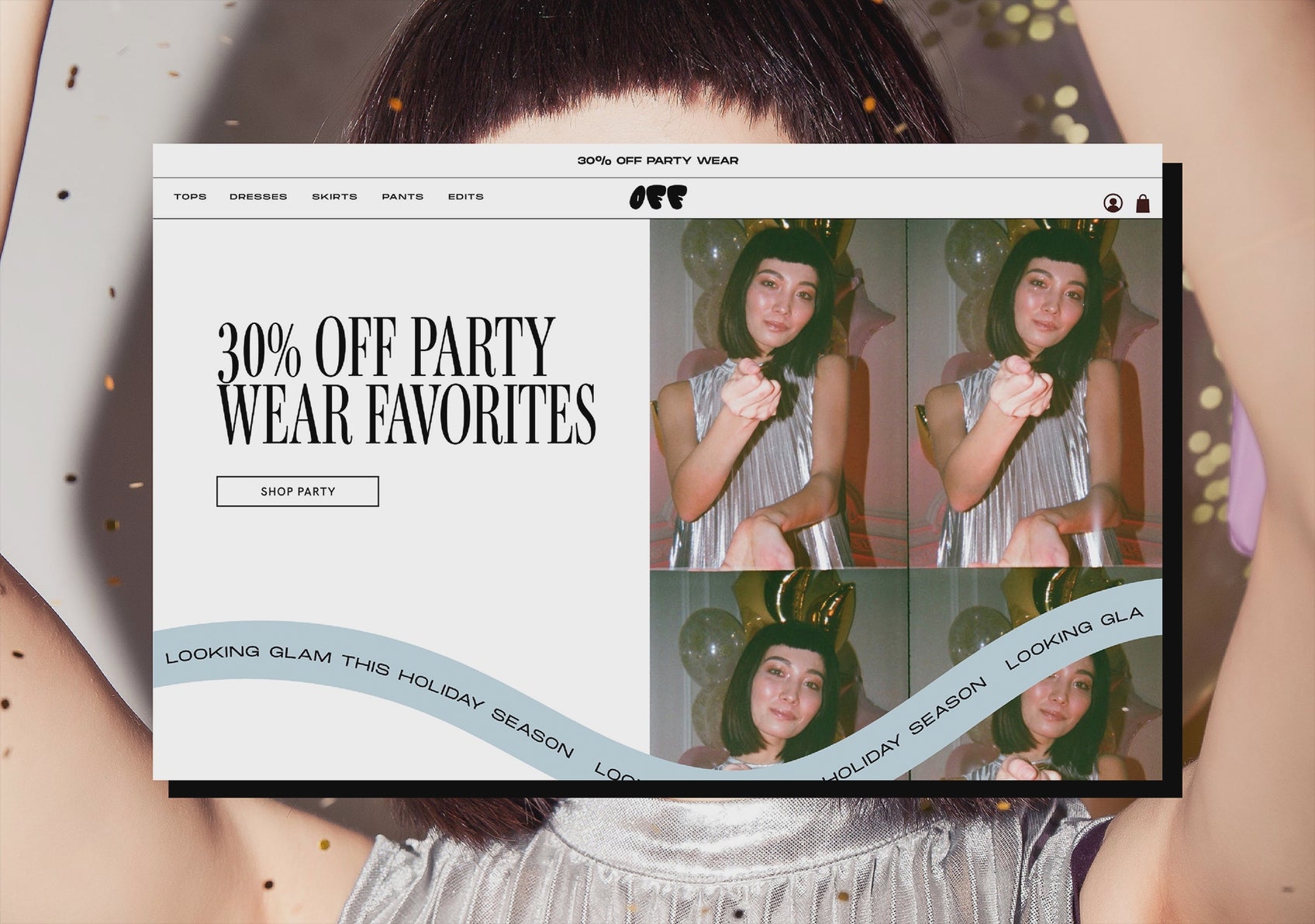 Pre-built Shopify Section: Interactive Wave Hero